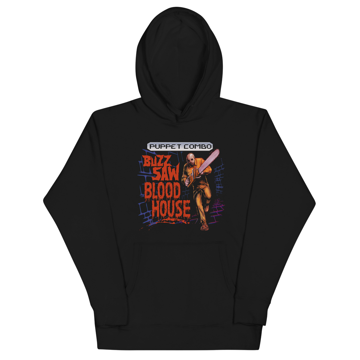 Buzz-Saw Blood House Hoodie – Puppet Combo