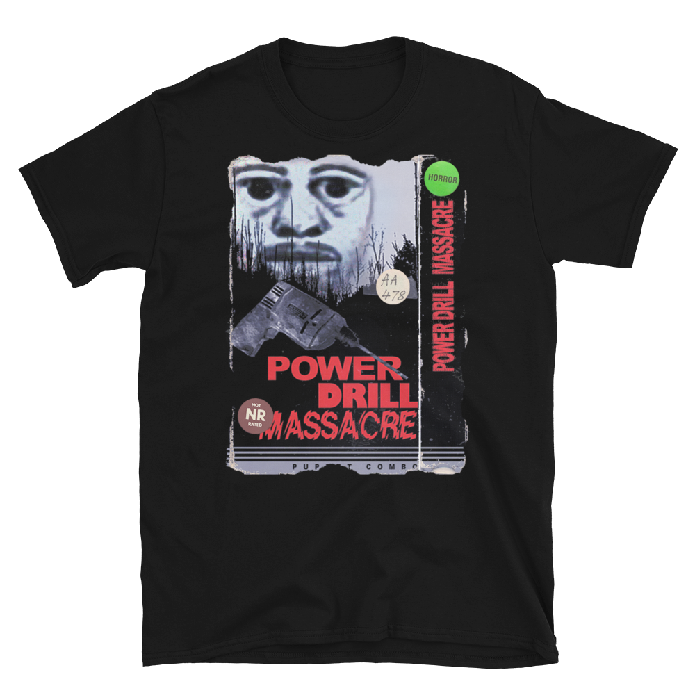 The Power Drill Massacre 'Police Sketch' VHS T-shirt – Puppet Combo